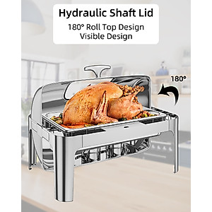 RIEDHOFF RE-TR-1/1 chafing dish, Full size pan, Rectangular with visible lid