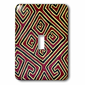 3dRose LLC lsp_86905_1 Panama, San Blas Islands, Kuna Indian Mola Sa15 Cmi0359 Cindy Miller Hopkins Single Toggle Switch