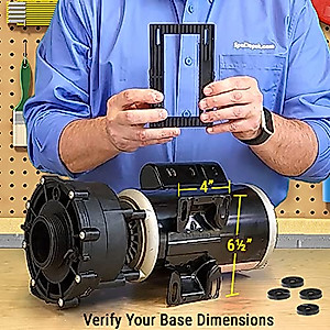 Silencer Anti-Vibration Pump Motor Mount Base Pad for Quiet Hot Tub, Spa - 95% Noise Reduction