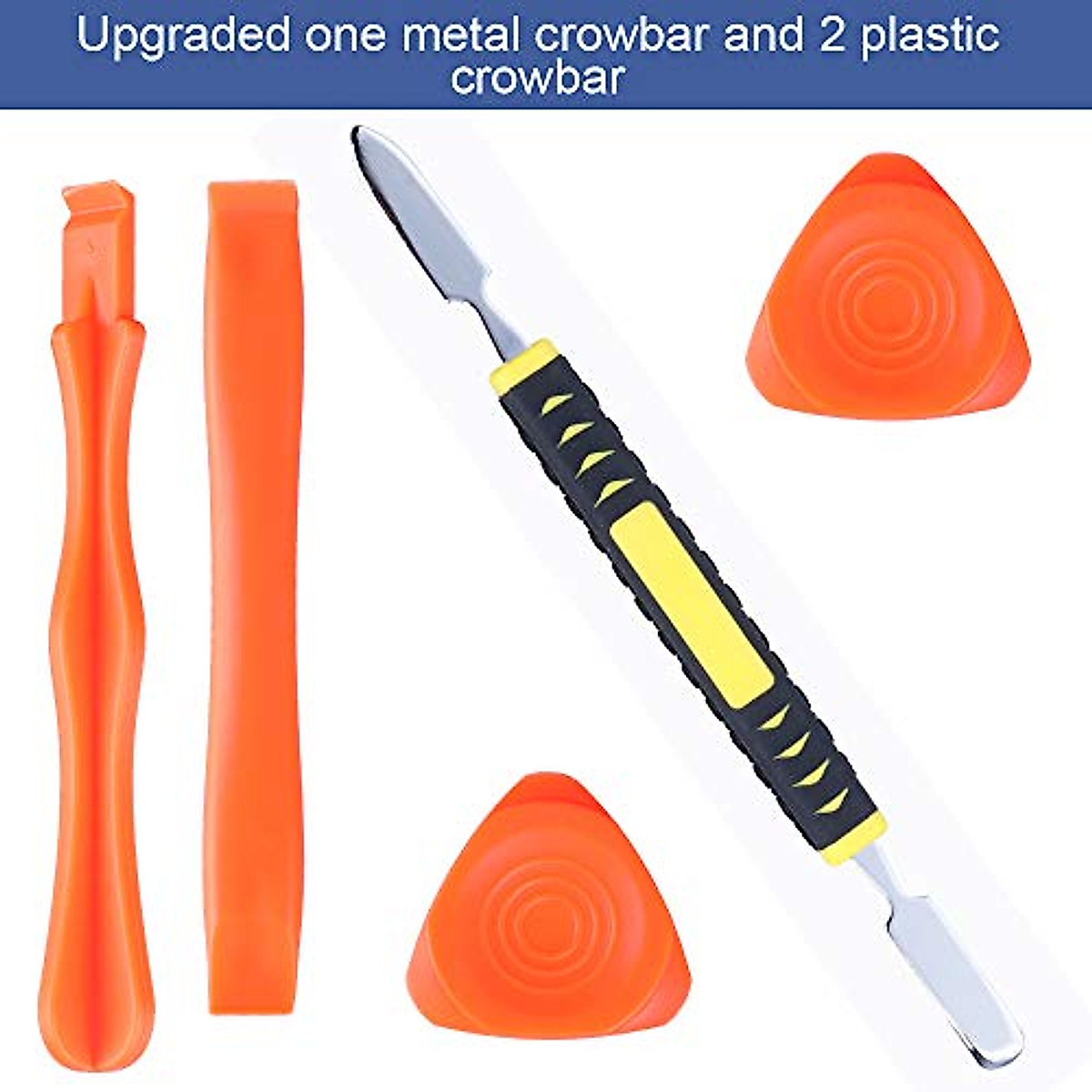 Vastar Repair Tool Kit for Xbox One 360 PS3 PS4 PS5 Controller XBOX series X|S, 12 in 1 T6 T8 T10 Xbox One Screwdriver Set with Cross Screwdriver 1.5, Safe Pry Tools, Cleaning Brush & Cloth in EVA Bag