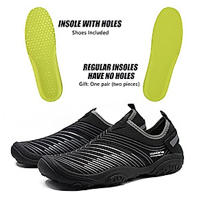 North Bund Water Shoes Mens Womens Quick-Dry Barefoot Beach Kayaking Pool Aqua Sock Lightweight Hiking Climbing Yoga Anti-Slip Sneakers