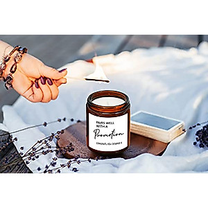 Scented Candle, Pairs Well with a Promotion Candles Gifts for Coworker,Friends,BFF,Promotion”，Soy Candles for Home Scented, Home Decorations, Aromatherapy Candles, Amber Jar Candles(055CGY)