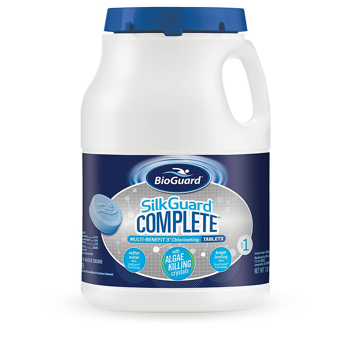 BioGuard SilkGuard Complete 3 Inch Chlorinating Tablets 7.5lb Pool Chlorine Sanitizer Tabs