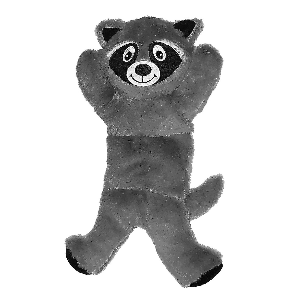 Jalousie 5 Pack 12'' Dog Toys Assortment Value Bundle Dog Plush Toys Dog Squeak Toys12 Inch Each Dog Squeaky Toys Assortment for Medium to Large Breeds - Include Raccoon Elk Hippo Fox Sloth