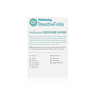 Breathefrida Vapor Wipes for Nose or Chest by Frida Baby, 30 Count (Pack of 1)