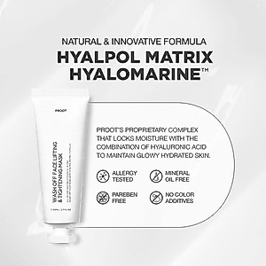 Skin Tightening All-In-One Wash Off Face Lifting Mask with Hyalpol Matrix Age-Defying Formula | Tube-Type, Long-Lasting Mask | Natural, Cruelty-free, Travel Friendly