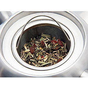 Stainless Steel Tea Pot With Removable teapot Infuser For Loose Leaf & Tea Bags - Dishwasher Safe & Heat Resistant - 1.5 Liter - By Venoly