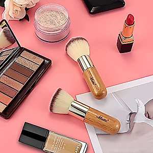 Matto Makeup Brush Set 2 Pieces Face Blush Kabuki Powder Foundation Makeup Brushes for Mineral BB Cream