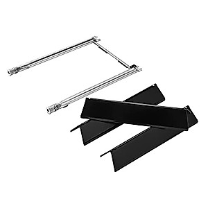 Charbrofire Spirit and Spirit II 200 Series 7635 Flavorizer Bars and 69785 Burner Replacement Parts for Weber Spirit E-210 E-220 S-210 S-220 Spirit ii E-210 Tube Burner Kit and More