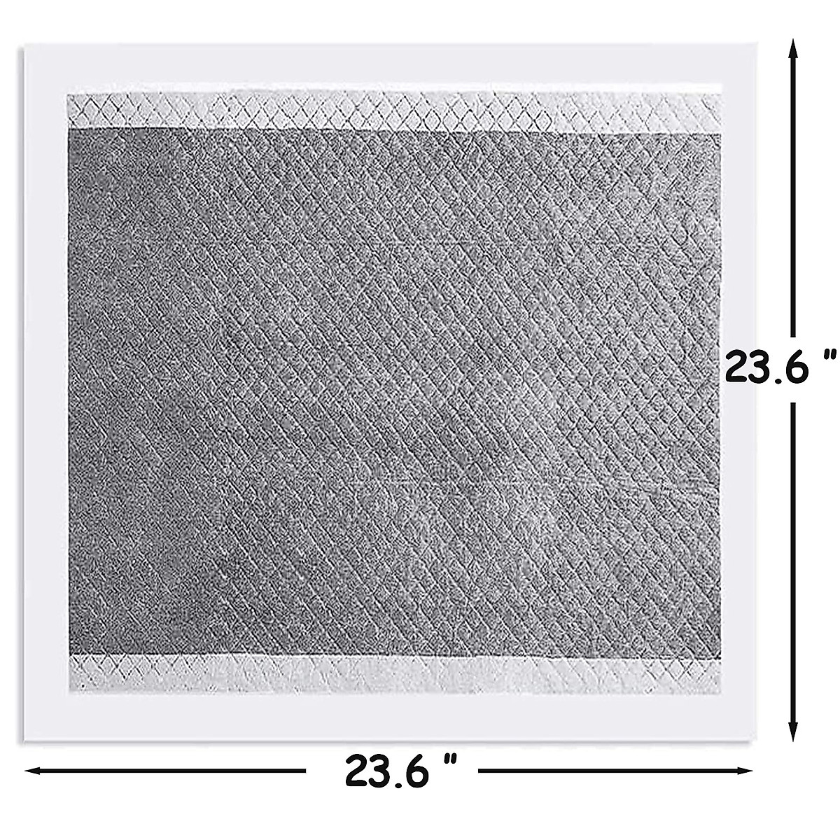 kathson Rabbit Pee Pads Disposable Cage Liners 40PCS All Absorb Black Carbon Odor Control Bunny Training Accessories with Quick-Dry Surface for Puppy Guinea Pig Kitten Hedgehog Small Animals