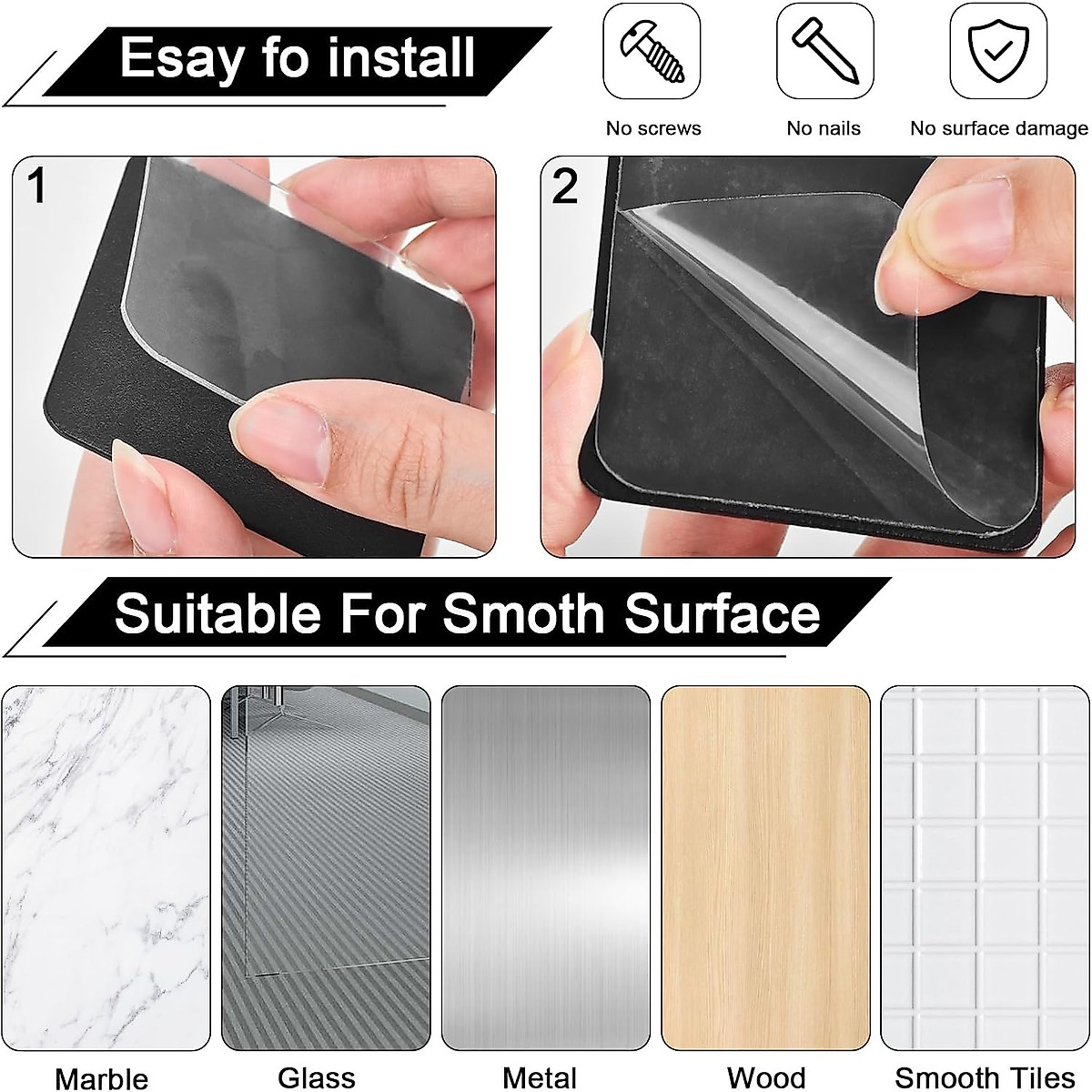 AccEncyc No Hole Adhesive Ceiling Hooks 10Pcs No Drill Ceiling Hanging Hook for Hanging Light Plants Lanterns Wind Chime Hanger Sticky Eye Hooks for Baby Mobile Curtain