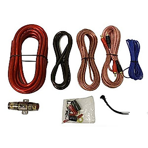 QPOWER 4 Gauge Ga 2000W Car Amplifier Amp Complete Wiring Installation Kit + RCA