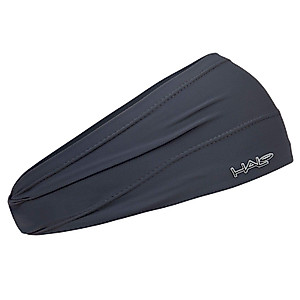 Halo Headband Bandit - Wide Pullover Sweatband for Both Women and Men, Charcoal