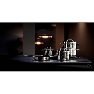 WMF Mini Frying Pan, Coated, Small, 18 cm, Cromargan Polished Stainless Steel, Induction, Stackable, Ideal for Small Portions or Single Households