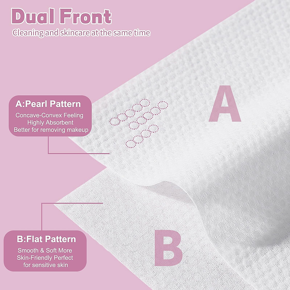 Disposable Face Towel 100 Count for Washing Soft Cotton Dry Wipes Facial Cloths Towelettes for Washing and Drying, Facial Tissue for Cleansing, Skincare and Makeup Remover