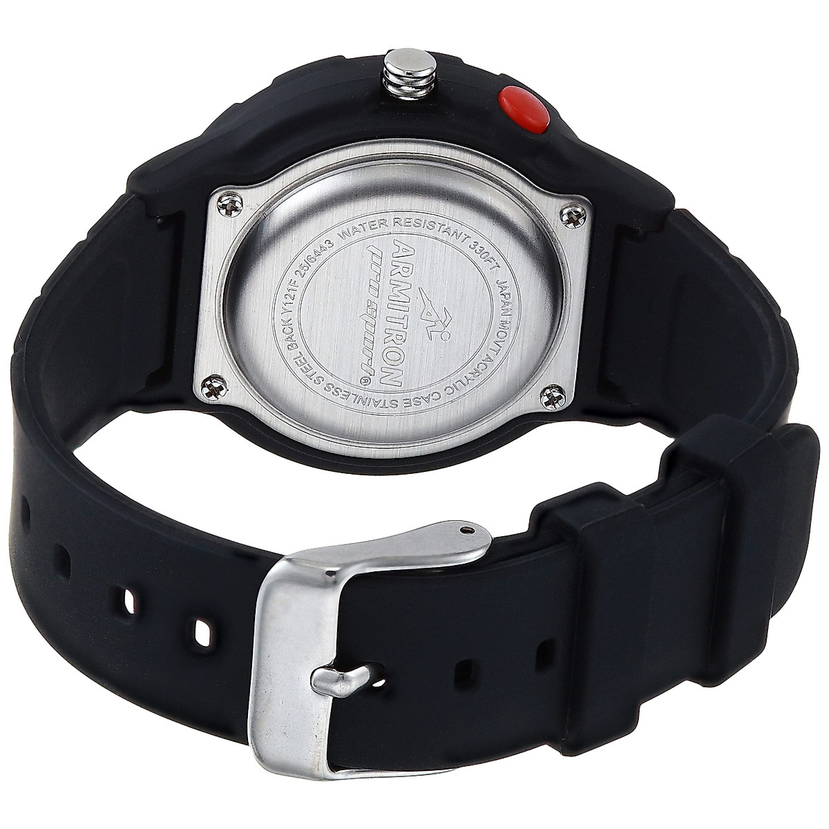 Armitron Sport Unisex Easy to Read Silicone Strap Watch, 25/6443