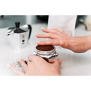 Bialetti Express Moka Pot, 6 -Cup & Coffee, Aluminum Silver