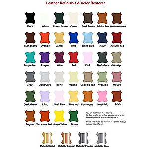 Leather Refinish Color Restorer Dye, Dark Brown