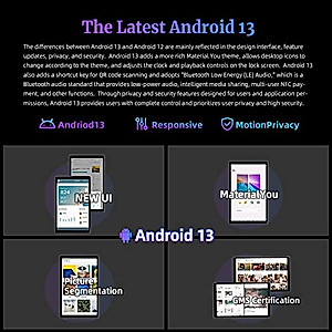 Lville Android 13 Tablet, 10 inch Tablets, 6GB RAM + 64GB ROM(1TB TF) with 8-Core Processor, WiFi, Bluetooth 5.0, 5000mAh Long Life Battery (Gray)