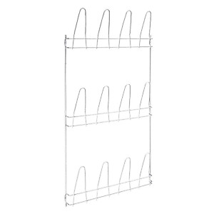 Metaltex Penny - 36611214080 - Wall-Mounted Shoe Rack - 6 Pairs - Metal - White - 40x6x77.5cm