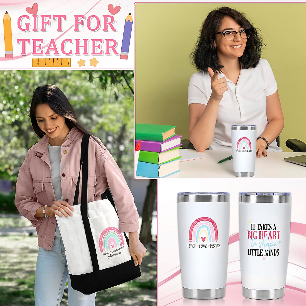 POMINEL Teacher Appreciation Gifts for Women Graduation Birthday Gift Basket for Teachers