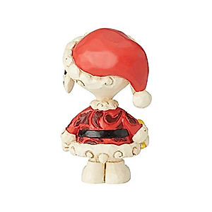 Enesco Peanuts by Jim Shore Holiday Snoopy Santa Miniature Figurine, 2.25 Inch, Multicolor