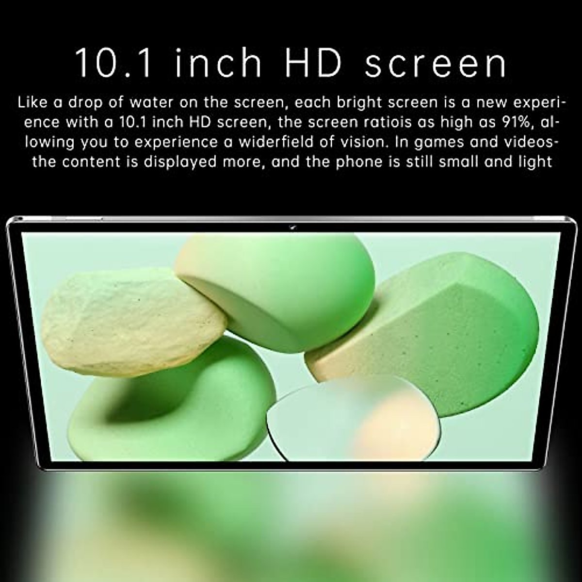 RTLR 10.1in Tablet, 8 Core CPU 2.4 5G WiFi for Android 11 Dual Band Tablet for Learning (US Plug)
