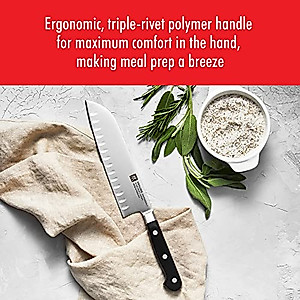 ZWILLING Professional S 7-Piece Razor-Sharp German Block Knife Set With Black Rubberwood Block, Made in Company-Owned German Factory with Special Formula Steel perfected for almost 300 Years