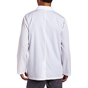 Dickies EDS Professional Men Scrubs Lab Coats 31" Consultation 81404, M, White