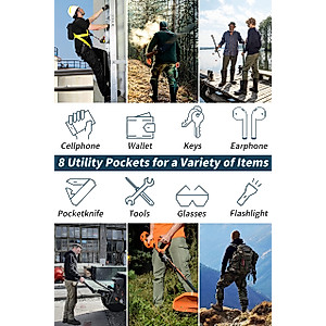 GSGGIG Men's Outdoor Hiking Pants, Tactical Pants Lightweight Casual Work Ripstop Cargo Pants for Men with Pockets No Belt 3355 Black CP CAMO 44