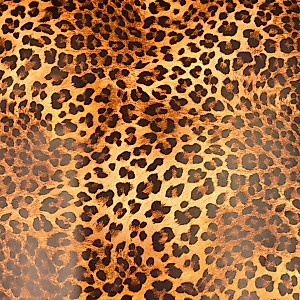SimpleLife4U Sexy Leopard Print Self-Adhesive Shelf Drawer Liner Moisture Proof PVC Mat 45x300cm