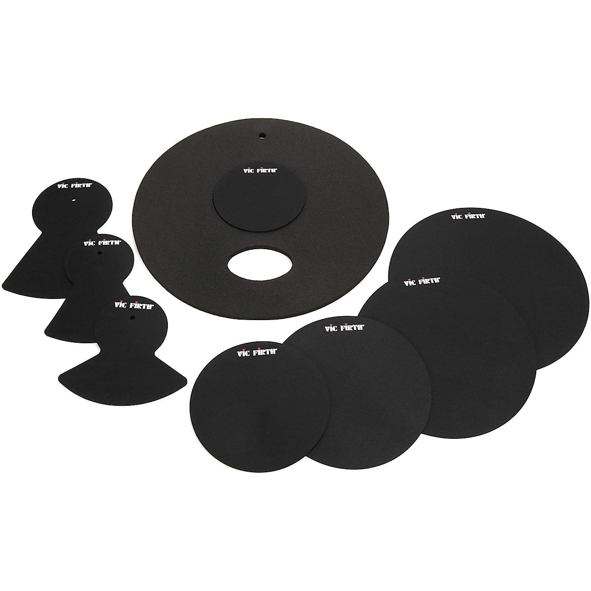 Vic Firth Vic Firth Mute Prepack w/ 10”, 12”, 14”, 16, 22, Hi-Hat And Cymbal (2)