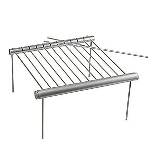 TAMYID Charcoal Grills, 3pcs Portable barbecue grill mini foldable barbecue stainless steel barbecue barbecue accessories for park use.