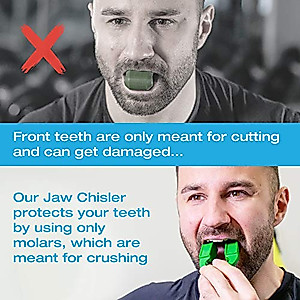 Tilcare Jawline Exerciser Jaw Exerciser for Men and Women That Helps to Workout Your Jaw, Neck and Tone Your face with Exercise - Face Slimmer That Will Chisel Your Jawline - Elite Level 70lb