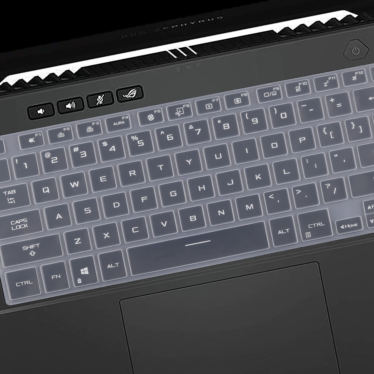 Keyboard Cover for ASUS ROG Zephyrus G14 G15 GA402 G402RJ GA503 GA503QR/QS/QM, ROG Zephyrus M16 GU603HM, 15.6" ASUS TUF Dash 15/F15 TUF516PE FX516PM FX516PR, ROG Flow X13 GV301QH (Clear)