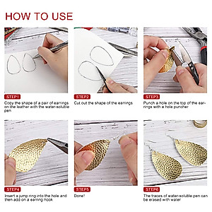 SGHUO 30pcs Faux Leather Sheets