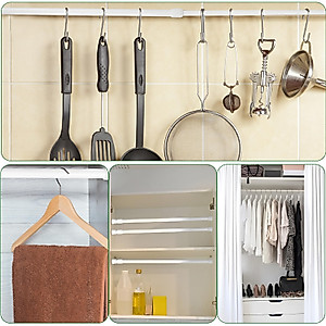 8 Pack Window Security Bar for Inside Windows Adjustable Window Safety Rods Extendable Sliding Door Lock Bar with Rubber Tips Multi-purpose Telescopic Rod Clothes Drying Rod, Extends from 17-27.6 Inch