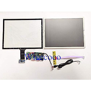 Lysee Mobile Phone LCD Screens - 15 Inch 1024768 IPS LCD Screen display Capacitive touch Panel With HDMI DVI VGA Audio LCD Controller Board LQ150X1LW94 - (Color: lcd with board)