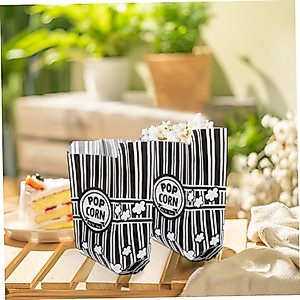 Ipetboom 100pcs Popcorn Bag Popcorn Packaging Boxes Movie Night Popcorn Boxes Popcorn Treat Bags Popcorn Machine Popcorn Treat Boxes French Fries Holder Cardboard Candy Container Paper