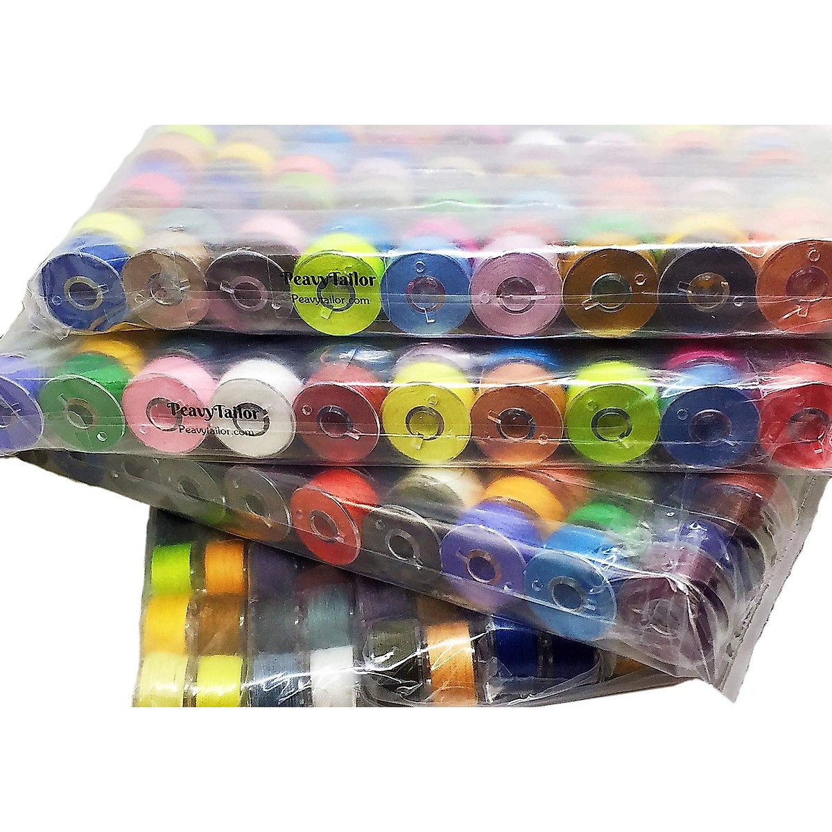 100 Pcs/Colors Prewound Sewing Bobbins Thread Sewing Machine Thread Kit Size A