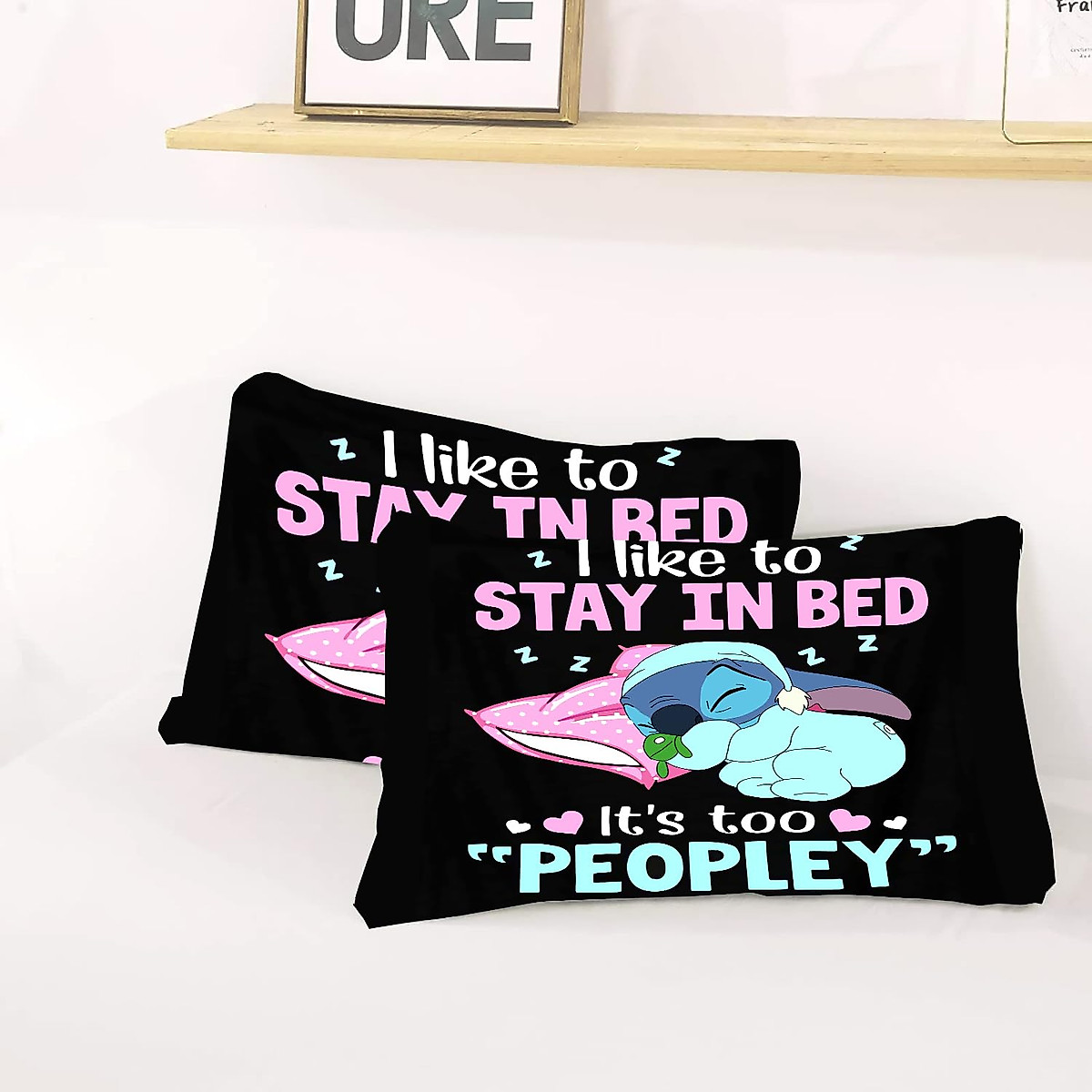 RABILINI 3 Pcs Anime Bedding Set 1 Quilt Cover and 2 Pillowcases Gifts for Girls Boys Adults Bedding Comfortable Decor Set 68"X86"