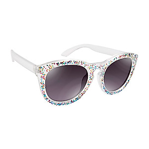 Circus NY by Sam Edelman Women's CC279 Glitter Round Cat Eye Sunglasses with UV400 Protection - Trendy Gifts for Her, 50mm