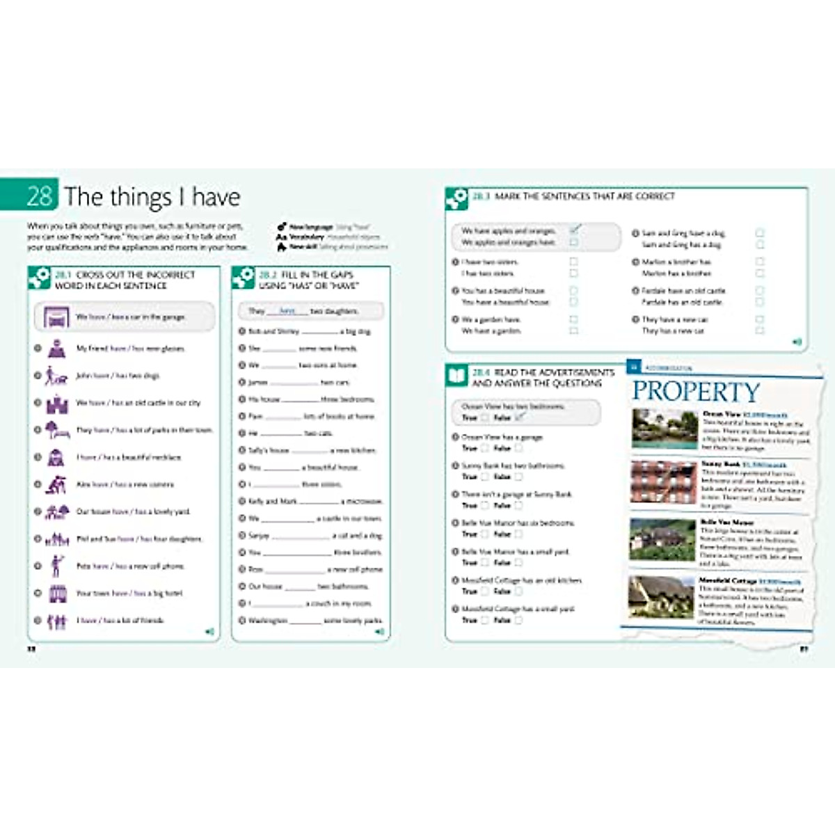 English for Everyone: Beginner Box Set - Level 1 & 2: ESL for Adults, an Interactive Course to Learning English