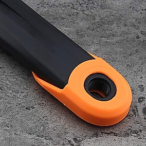 LWITDOG Bike Crank Boot Protectors MTB Arm Protectors for Bicycle Cranks Anti-Friction Rubber for Mountain,Road Bike-1 Pairs (Black)