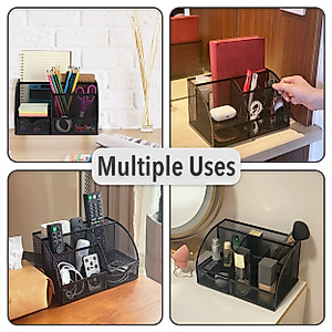 Mr. Pen- Mesh Desk Organizer, Black, Pen Holders Organizers, Desk Pencil Organizer, Pen /Pencil Holder, Pen Organizer for Desk