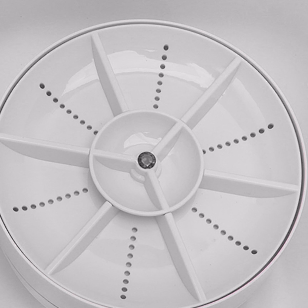 jerss Countertop Dishwasher, Timed Shutdown Portable Countertop Dishwasher 8.5V 2A for Apartment (White)