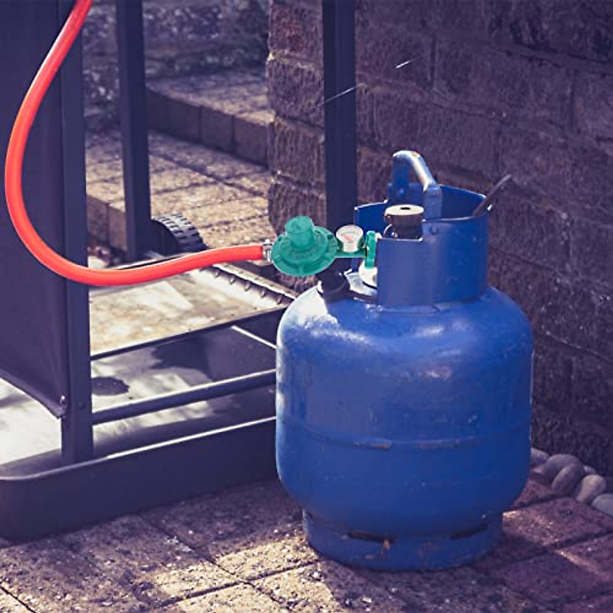 Totority Propane Propane Tank Regulator Tank Low Pressure Gas Regulator Gas Regulator& Pigtail Kit Household Gas Valve Gas Pressure Reducing Gas Grill Regulator Valve Gas Regulator