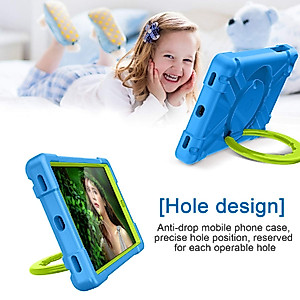 Stand Tablet Cover Kids Tablet Cover Compatible with Samsung Galaxy Tab A 10.1 T510/ T515 2019,with Folding Handle Stand, Rotating Kickstand,Heavy Duty Rugged Shockproof Protective Case Cover ( Color