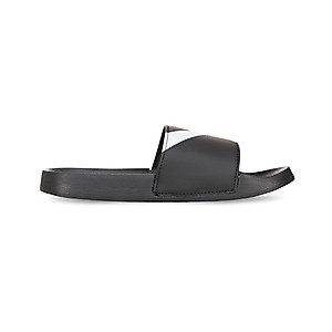TRETORN Womens Slides Ace-Cute Sandals Casual Summer Comfort Slip-On Shower/Water Shoe, Black/White, 9