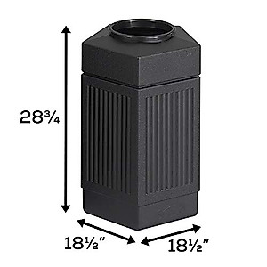 Safco Canmeleon Garbage Can for Indoor and Outdoor Use, Durable & Weather-Resistant Trash Receptacle, 30 Gallons